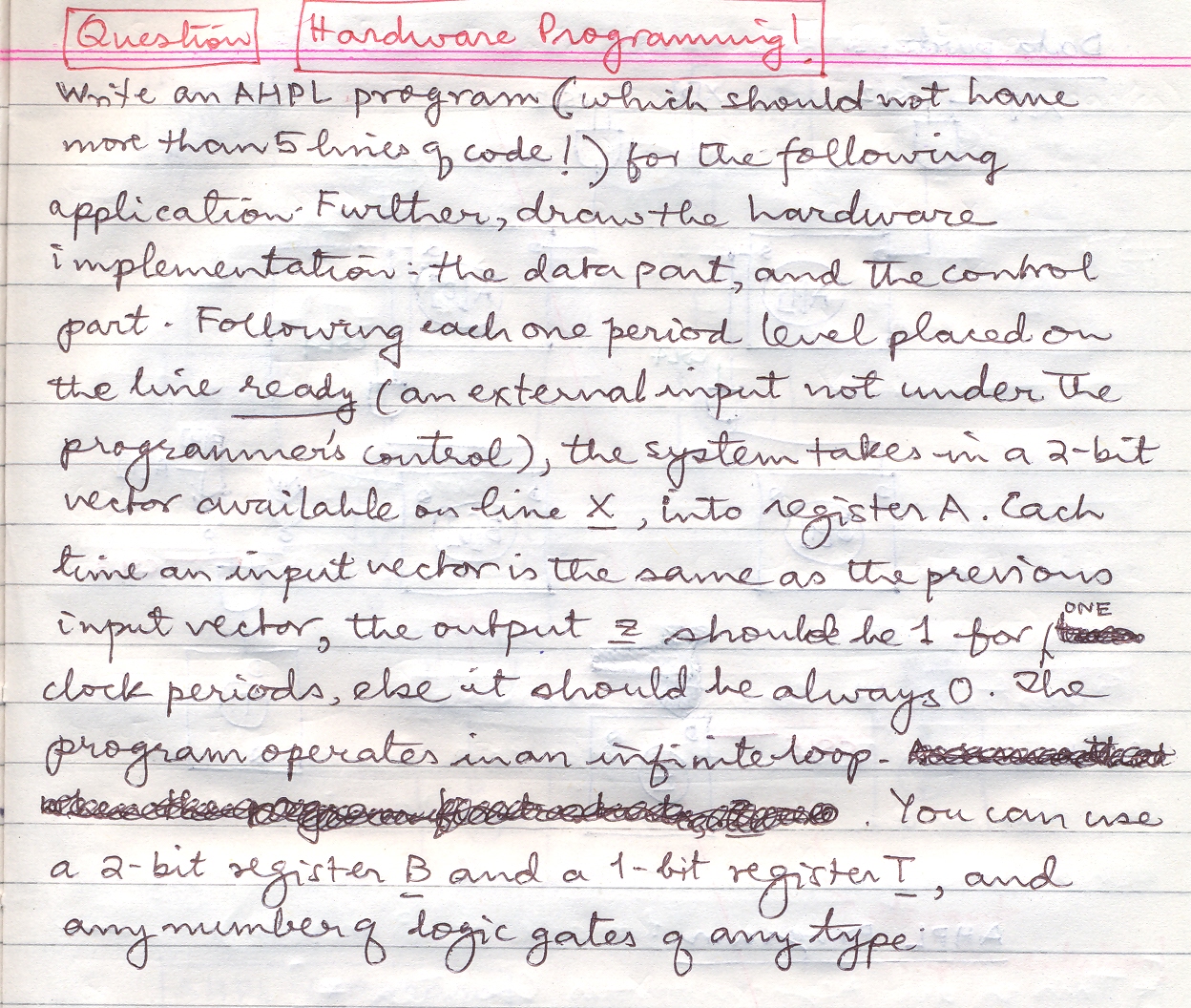 EE206 Digital Circuits II Sem 2005-06: End-Semester Examination